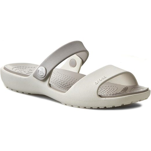 Klapki CROCS - Coretta W 200067 Oyster/Platinum eobuwie-pl szary crocsy ...