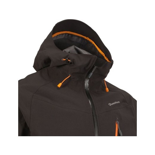 Kurtka turystyczna trekkingowa lekka męska Forclaz 400 decathlon szary ...