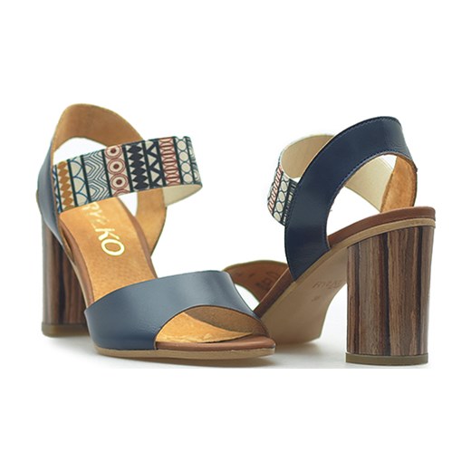 Sandały Ryłko 9HH81T4_SI8F Granatowe lico Arturo-obuwie - Domodi.pl