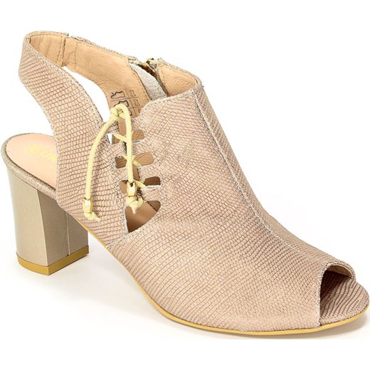 Botki Letnie Eksbut 37-4583-H29-1G Beż/Złoto EuroButy.com.pl - Domodi.pl