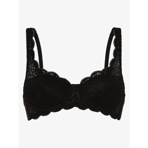 Triumph Damski biustonosz z fiszbinami – wyściełany Kobiety czarny jednolity vangraaf