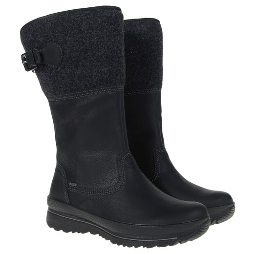 ŚNIEGOWCE Z GORE-TEX ECCO HILL BLACK MOONLESS QUARRY FELT riccardo ...