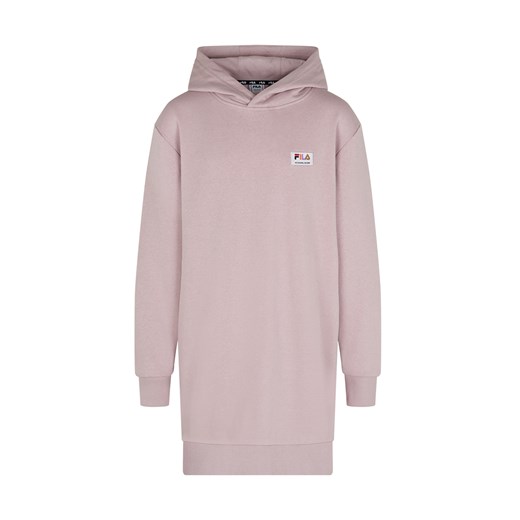 Sukienka dresowa z kapturem i logo różowa Fila Happy Face