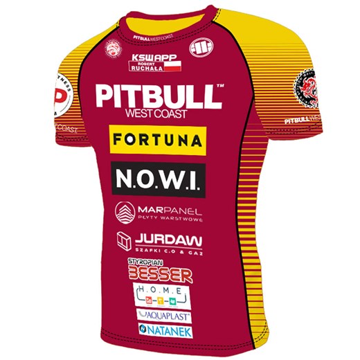 Koszulka męska Pit Bull Robert Ruchała Rashguard KSW 69 West Coast ...