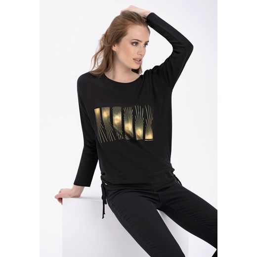 Longsleeve damski ze złotym nadrukiem L-VINA Volcano.pl