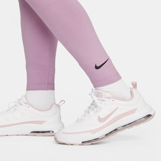 Damskie legginsy z wysokim stanem Nike Sportswear Club - Fiolet poland