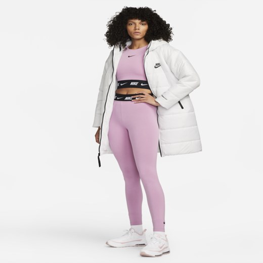 Damskie legginsy z wysokim stanem Nike Sportswear Club - Fiolet poland