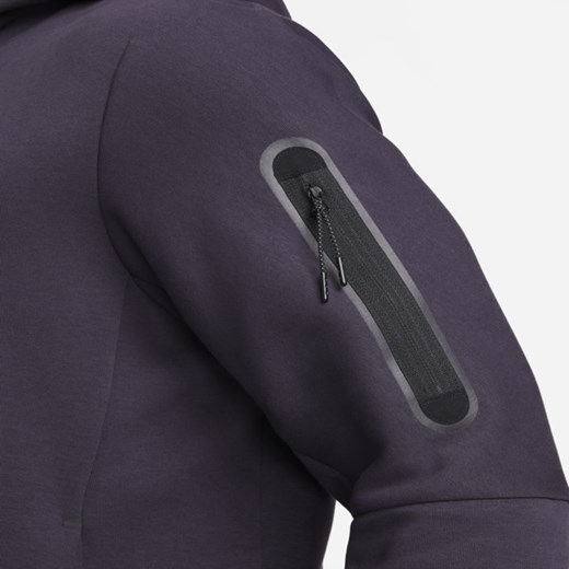 Męska bluza z kapturem Nike Sportswear Tech Fleece - Fiolet poland