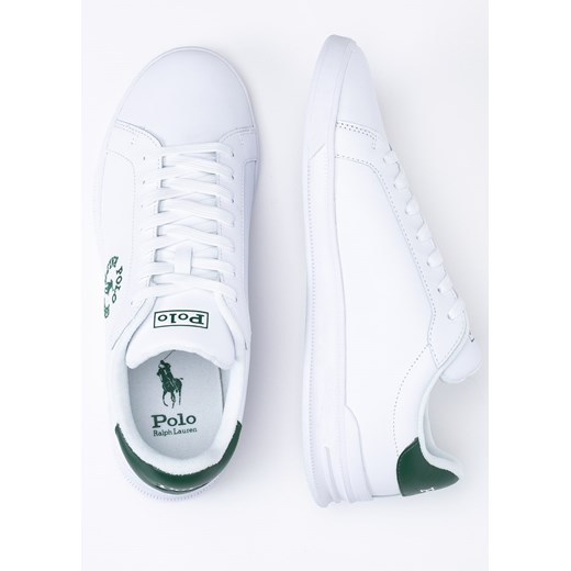 Sneakersy męskie białe POLO RALPH LAUREN HRT CRT CL Sneaker Peeker