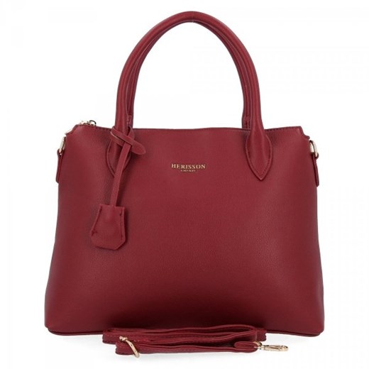 Klasyczna Torebka Damska Kuferek firmy Herisson Bordowa (kolory) PaniTorbalska