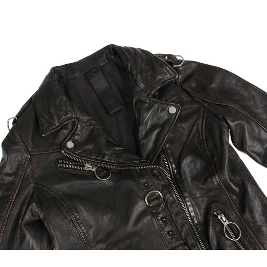 kurtka damska (ramoneska) g2gpunk lafov - black XS Metal-shop