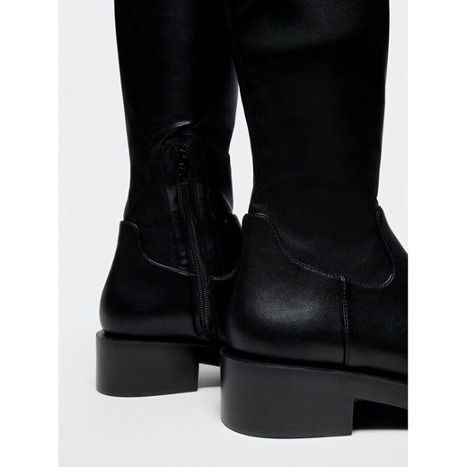 Mango Muszkieterki Mood 37037719 Czarny MODIVO