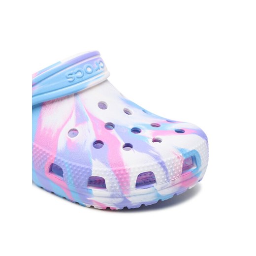 Crocs Klapki Classic Marbled Clog K 207464 Biały MODIVO