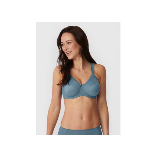 Triumph Biustonosz z fiszbiną Essential Minimizer 10166830 Granatowy MODIVO