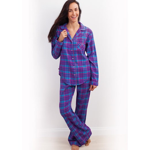 KEY LNS 417 B1 PIŻAMA DAMSKA FIOLET L key4u fioletowy elegancki