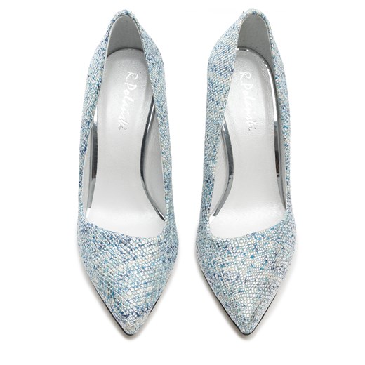 Czółenka R.Polański 808 - Błękitny Snake E2