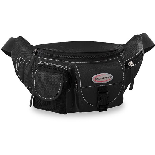 SASZETKA BIODRÓWKA NERKA BAG STREET - CZARNA world-style-pl biodrówki