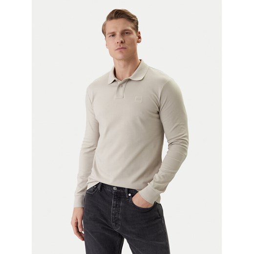BOSS Polo Passerby 50507704 Beżowy Regular Fit MODIVO