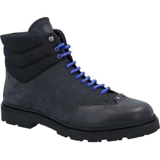 Bally buty zimowe męskie w stylu militarnym ze skóry